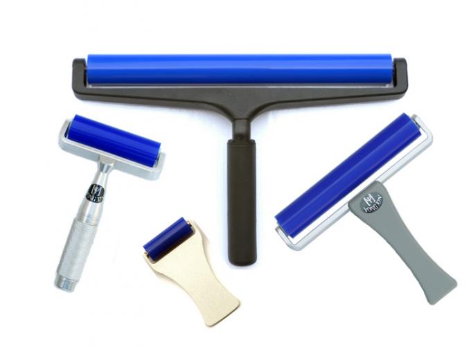 Aluminium Handle Peelable Blue Cleanroom Sticky Roller